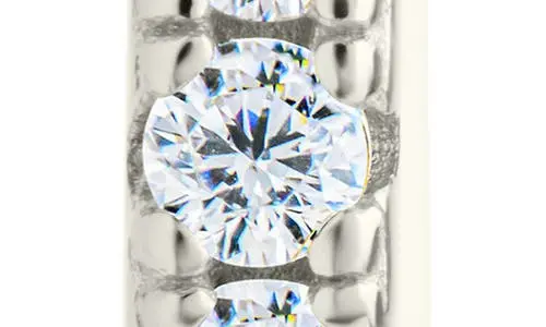 Sterling Forever Cubic Zirconia Hoop Earrings