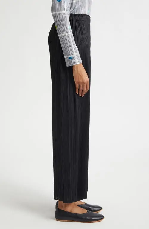 Issey Miyake Monthly Color February Pleated Straight-leg Pants