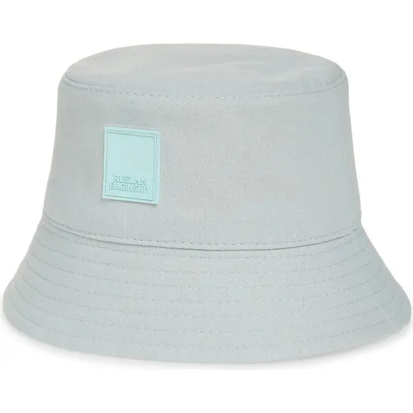 Ruslan Baginskiy Logo Patch Linen & Cotton Bucket Hat - Mint