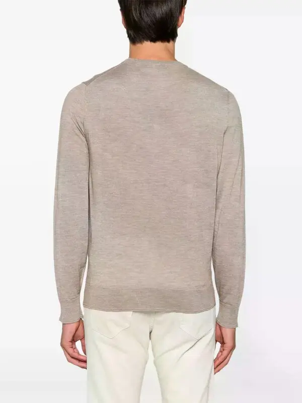 Canali Fine-knit Wool-cashmere Sweater