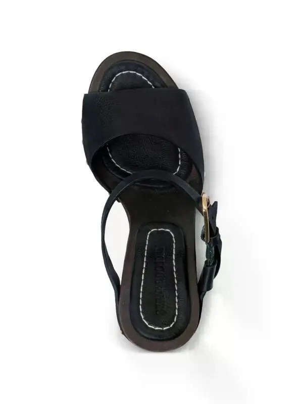 Bernardo Luxor Buckle Studded Sandals - Black
