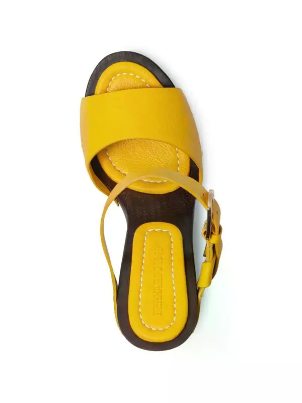 Bernardo Luxor Studded Platform Heeled Sandals - Yellow