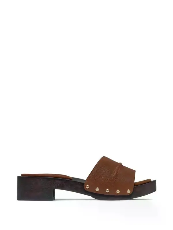 Bernardo Blyde Studded Sandals - Brown