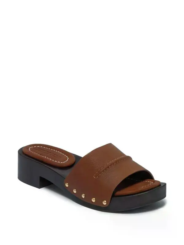 Bernardo Blyde Studded Sandals - Brown