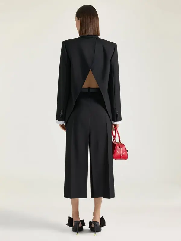 Givenchy Double-breasted Slashed Jacket In Wool And Mohair