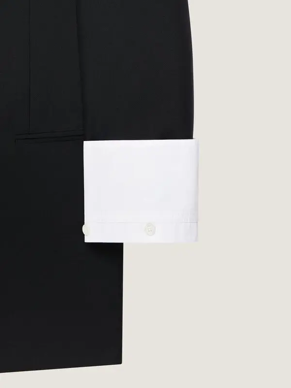 Givenchy Double-breasted Slashed Jacket In Wool And Mohair