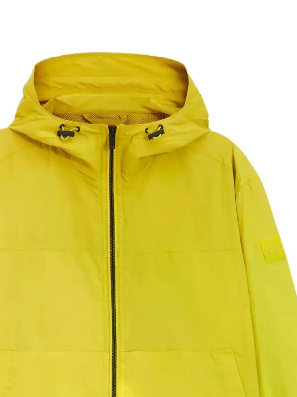 BOSS Hooded Zip-up Raincoat