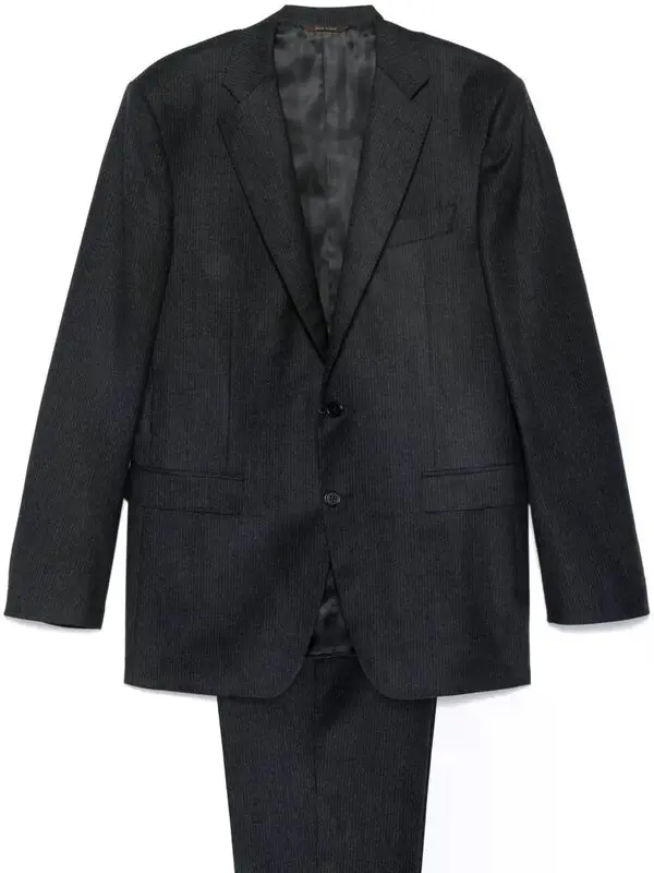 Canali Pinstriped Suit - Grey