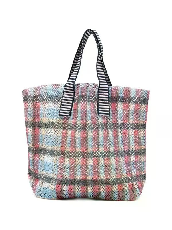 ÉPICE Plaid Kanpur Tote Bag
