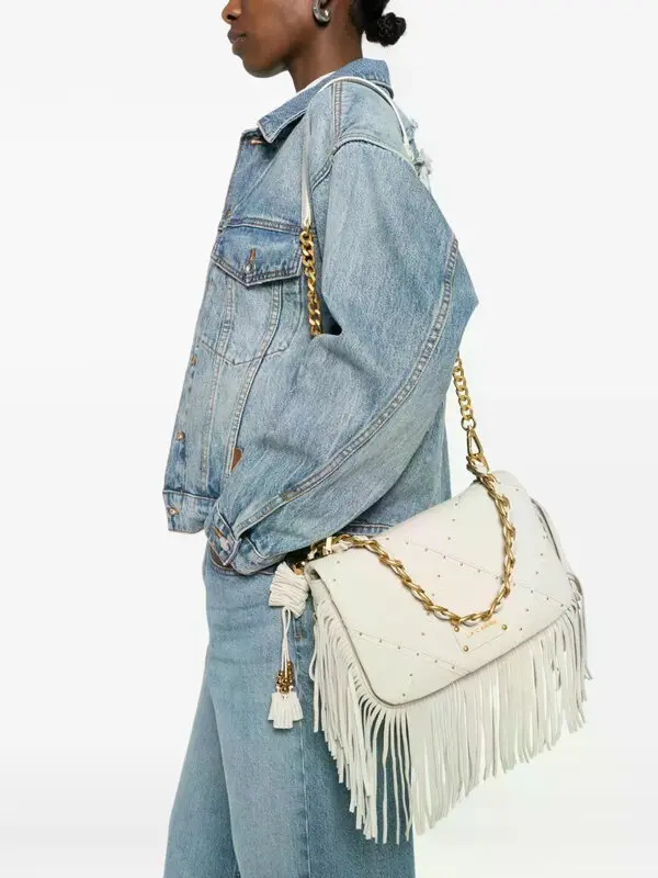 LA CARRIE Isabel Fringed Leather Shoulder Bag
