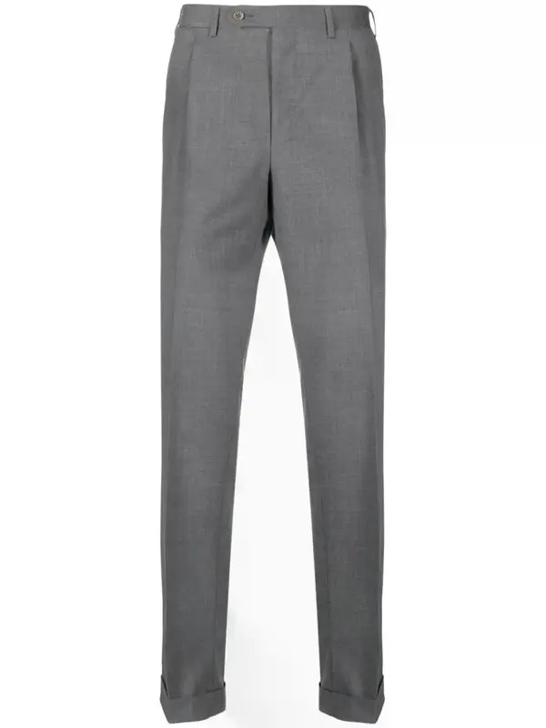 Canali Straight-leg Wool Tailored Trousers