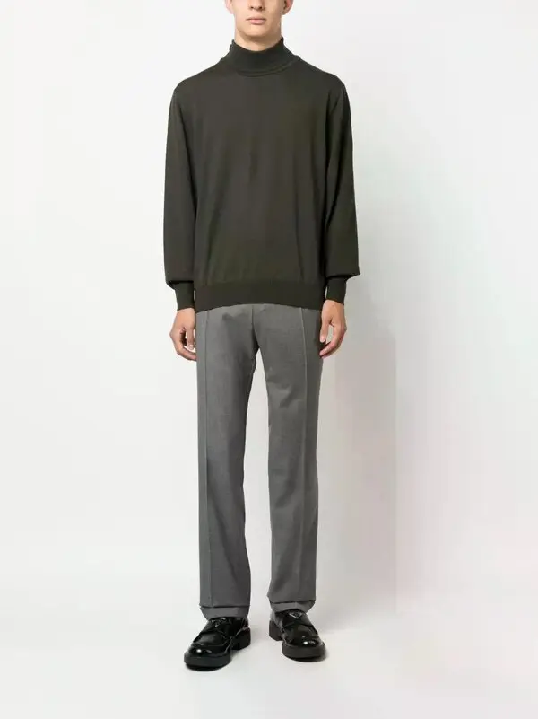 Canali Straight-leg Wool Tailored Trousers