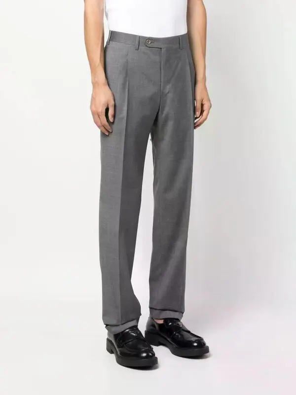 Canali Straight-leg Wool Tailored Trousers