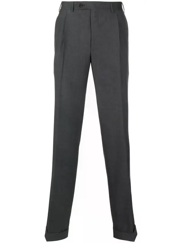 Canali Straight-leg Wool Tailored Trousers