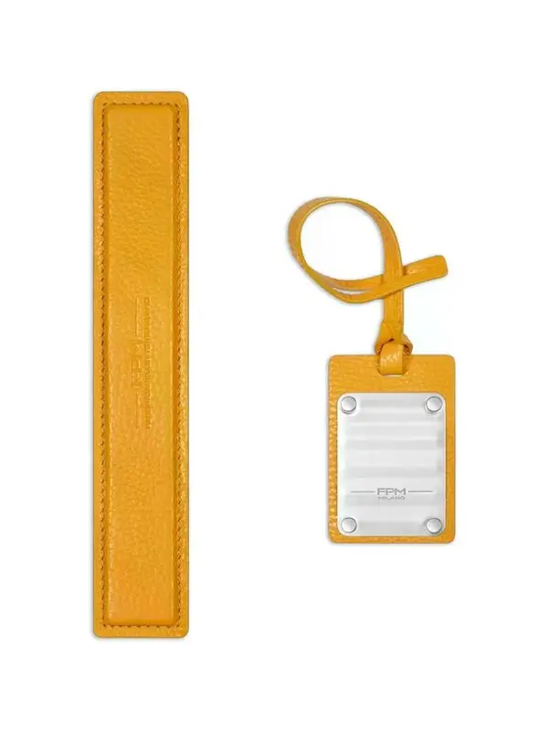 FPM MILANO Stitched Leather Handle - Yellow