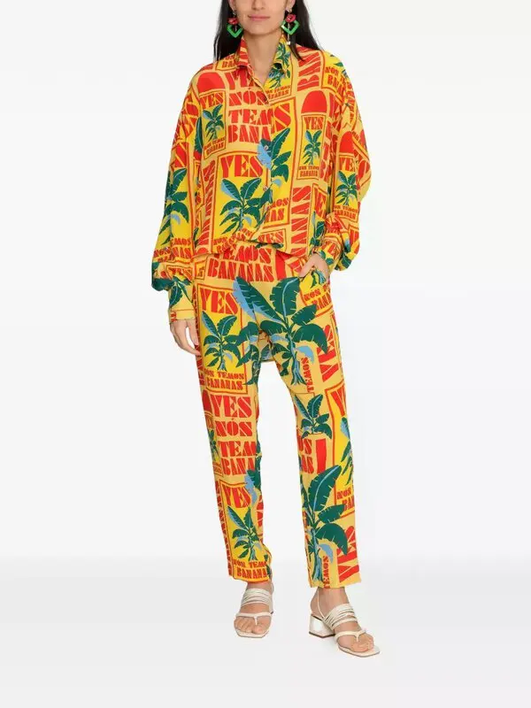 AMIR SLAMA Printed Trousers