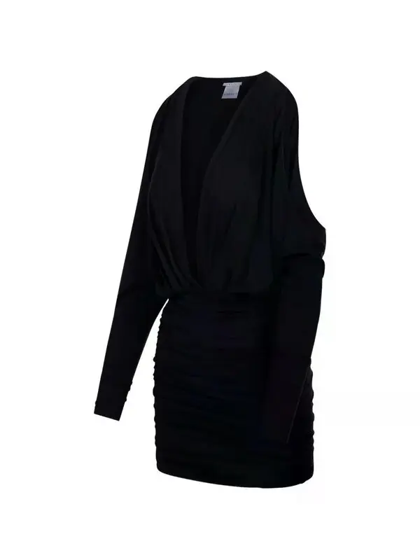 AMAZUIN Cold-shoulder Dress - Black