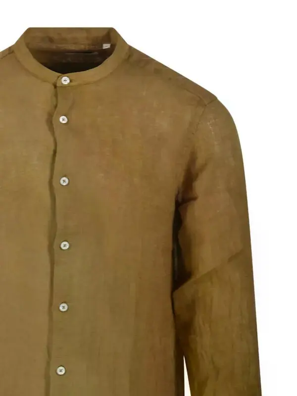 Altea Long-sleeve Buttoned Shirt - Brown