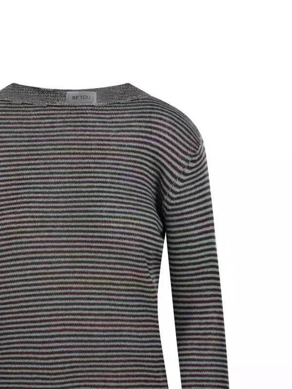 BEYOU Striped Sweater