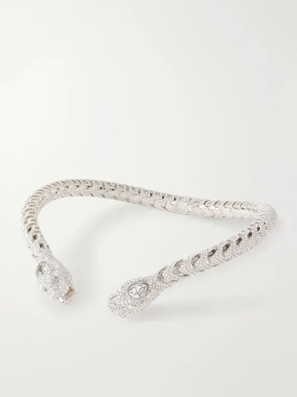 Gucci Dionysus -tone Crystal Choker - Silver