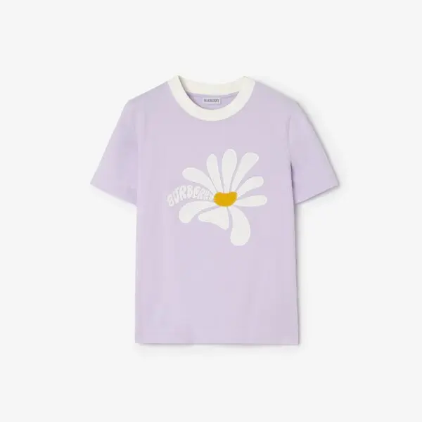 Burberry Daisy Cotton T-shirt - Clematis Purple
