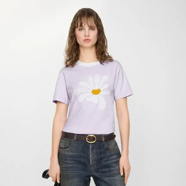 Burberry Daisy Cotton T-shirt - Clematis Purple
