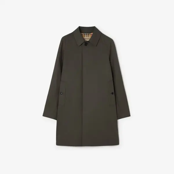 Burberry Mid-length Tropical Gabardine Camden Car Coat - Grey Grey