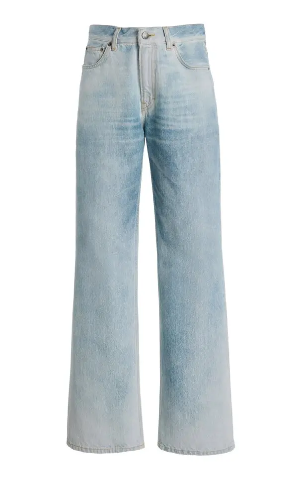 HAIKURE Korea Rigid Mid-rise Flared-leg Jeans