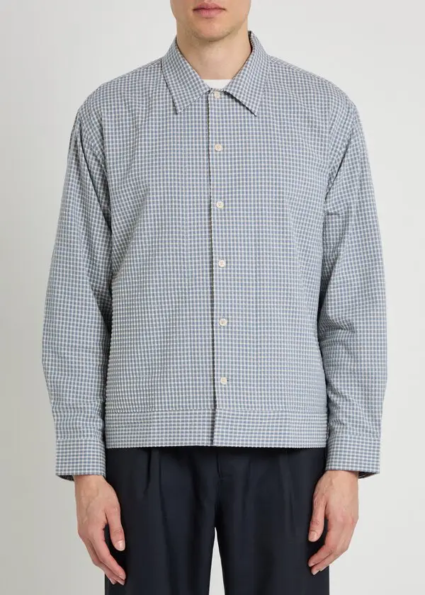 Nn07 Reed Checked Stretch-cotton Overshirt