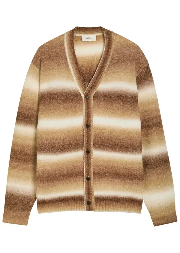 LES DEUX Gradient Fine-knit Cardigan