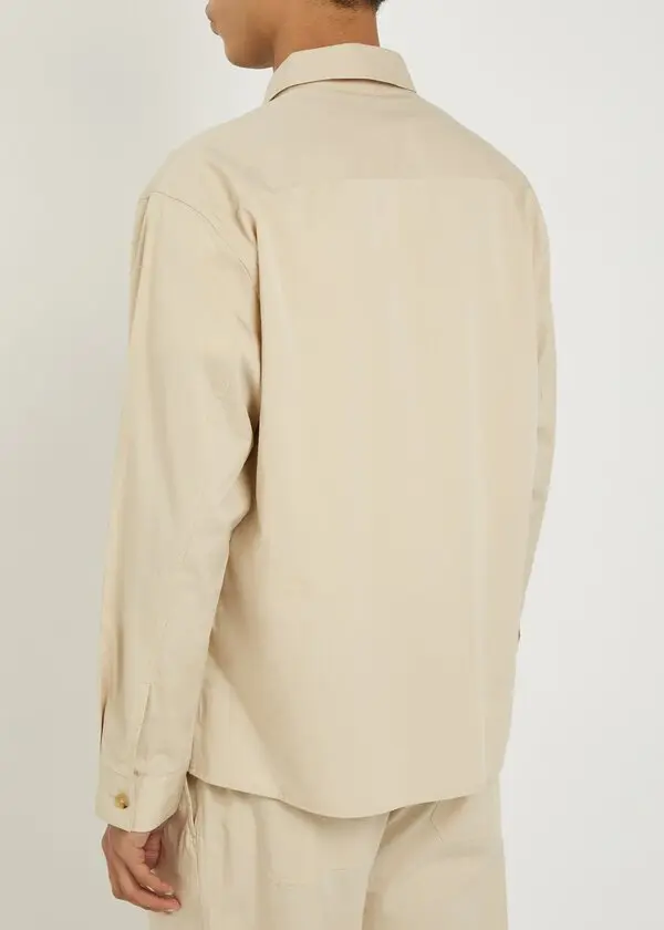FRAME Cotton Overshirt - Beige