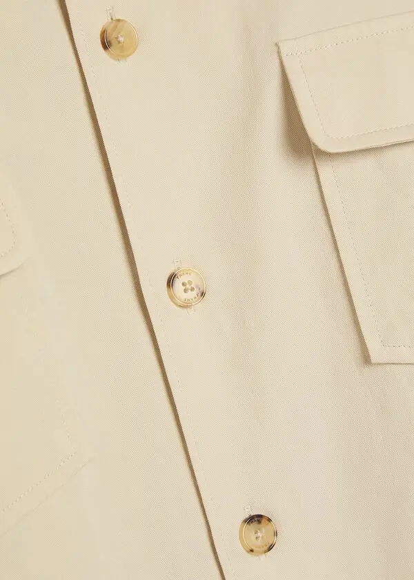 FRAME Cotton Overshirt - Beige