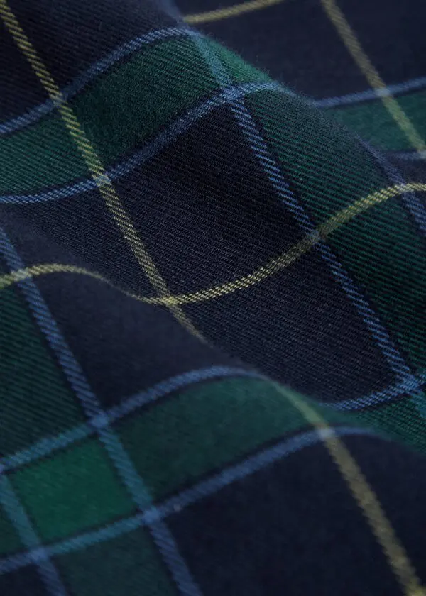 LES DEUX Lennon Checked Cotton Overshirt