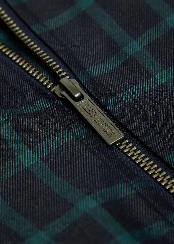 LES DEUX Como Coach Checked Twill Jacket