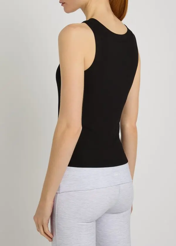 TALA Ribbed V-neck Stretch-modal Vest