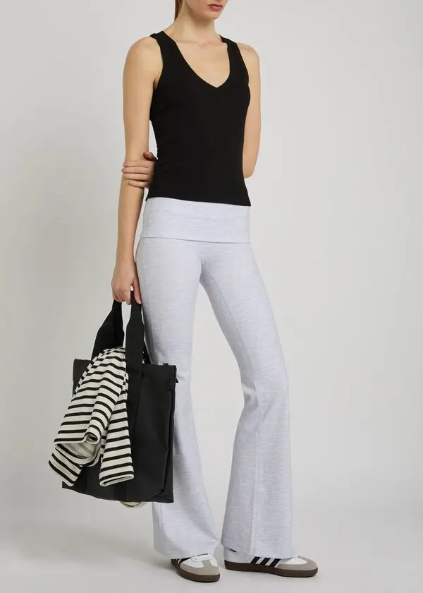 TALA Ribbed V-neck Stretch-modal Vest
