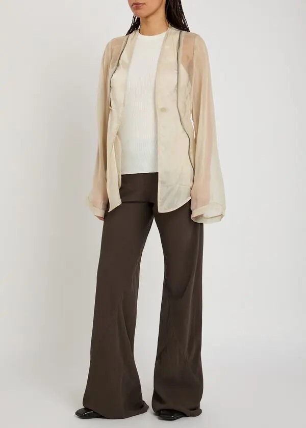 Rick Owens Silk-georgette Trousers