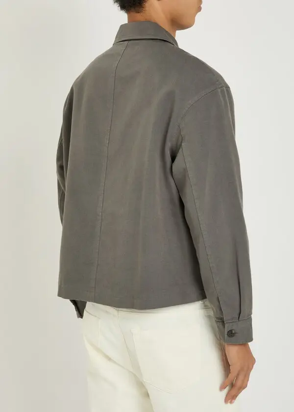 FRAME Canvas Zip-up Jacket - Dark Grey