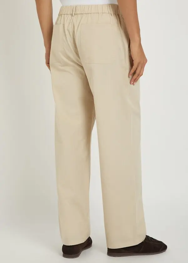 FRAME Straight-leg Cotton Trousers
