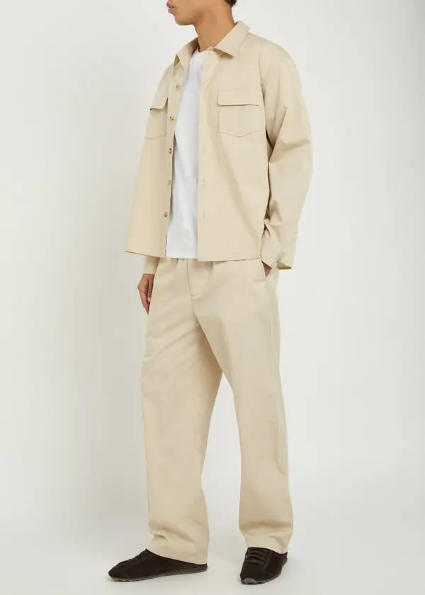 FRAME Straight-leg Cotton Trousers