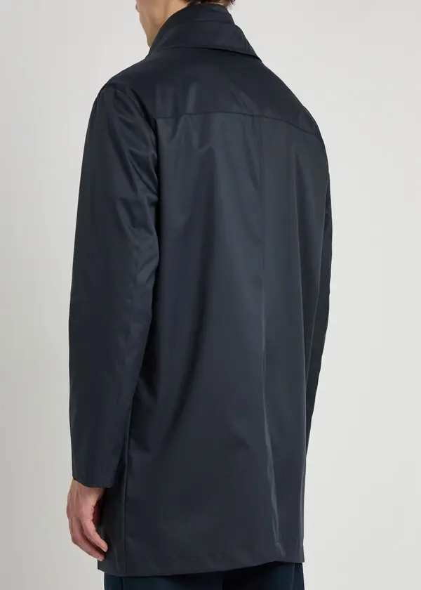 Canali Layered Woven Coat
