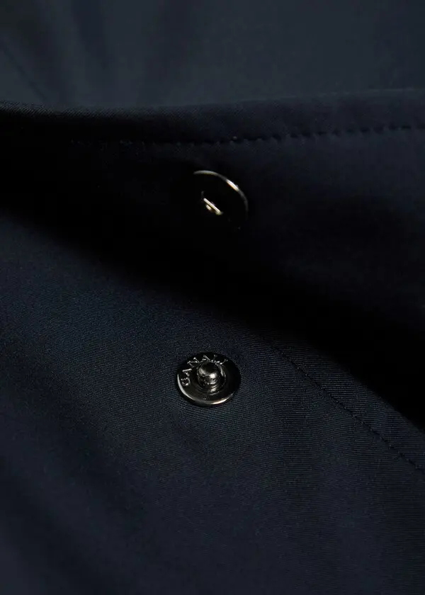 Canali Layered Woven Coat