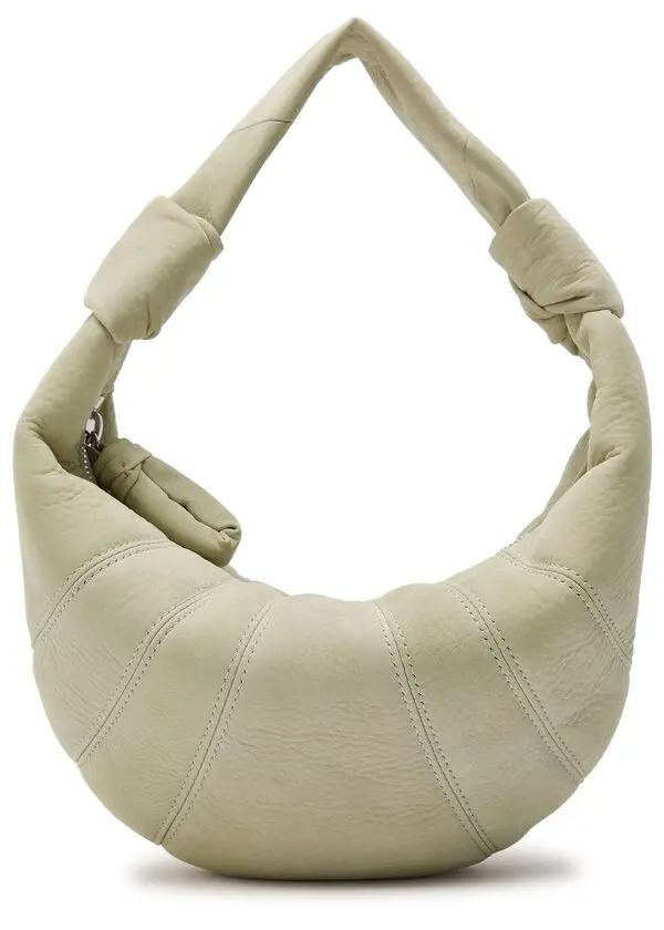 LEMAIRE Fortune Croissant Mini Nubuck Leather Shoulder Bag - Sage