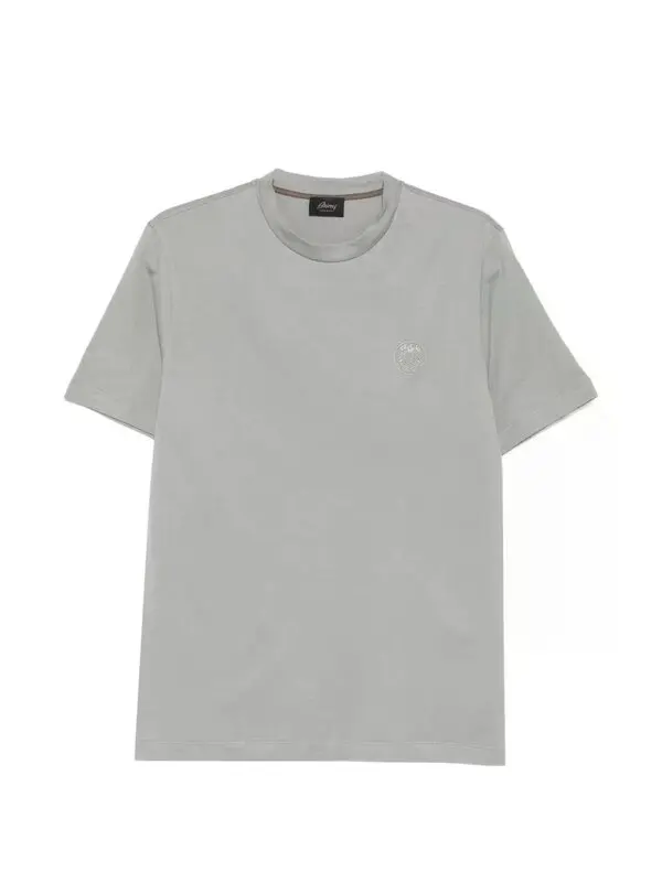 Brioni Embroidered Round-neck T-shirt