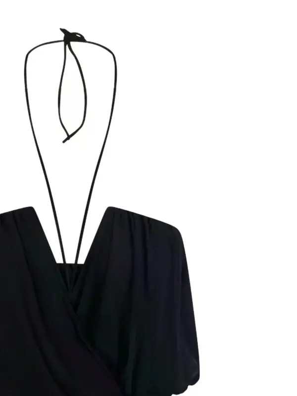 AMAZUIN Halterneck Ruched Dress