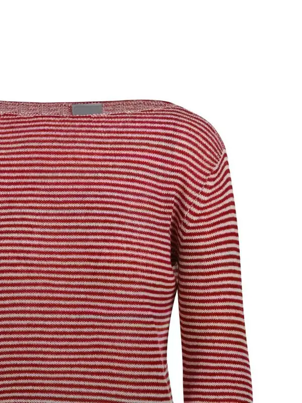BEYOU Striped Knitwear - Red