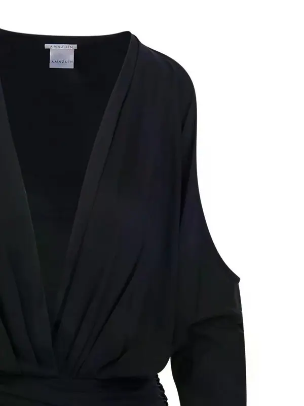 AMAZUIN Cold-shoulder Dress - Black