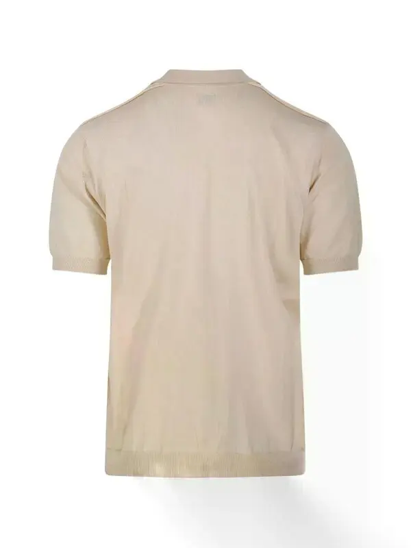 C.P. COMPANY Buttoned Short-sleeve Knitwear - Neutrals