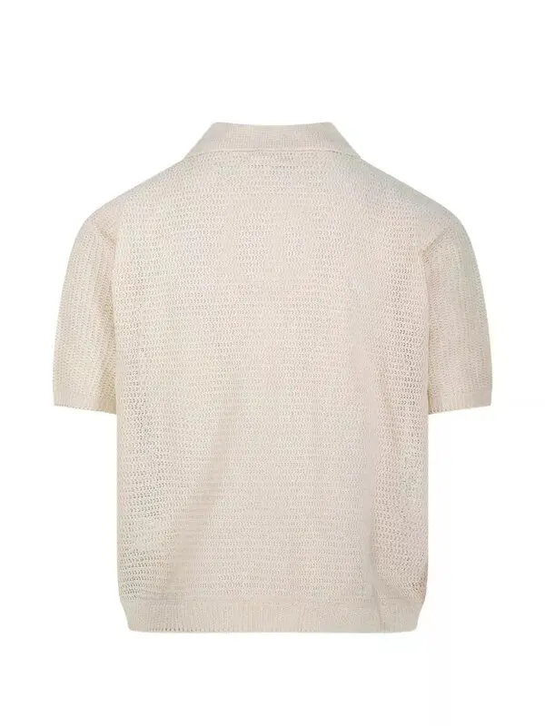 COOR Striped Short-sleeved Cardigan