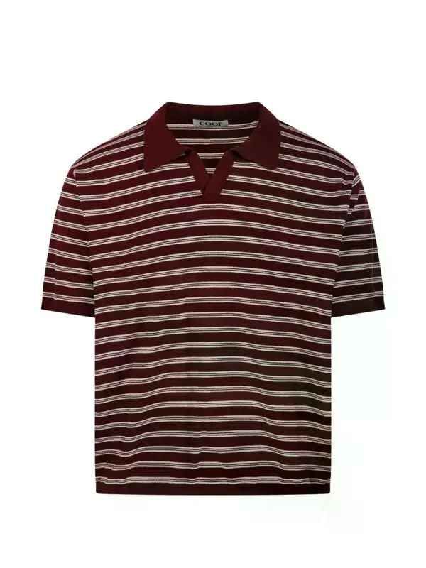 COOR Striped-pattern Polo Shirt